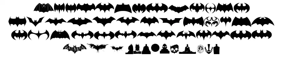 Batman Evolution Logo font by Gersan Borge A - FontRiver Batman Evolution Logo font by Gersan Borge A - FontRiver