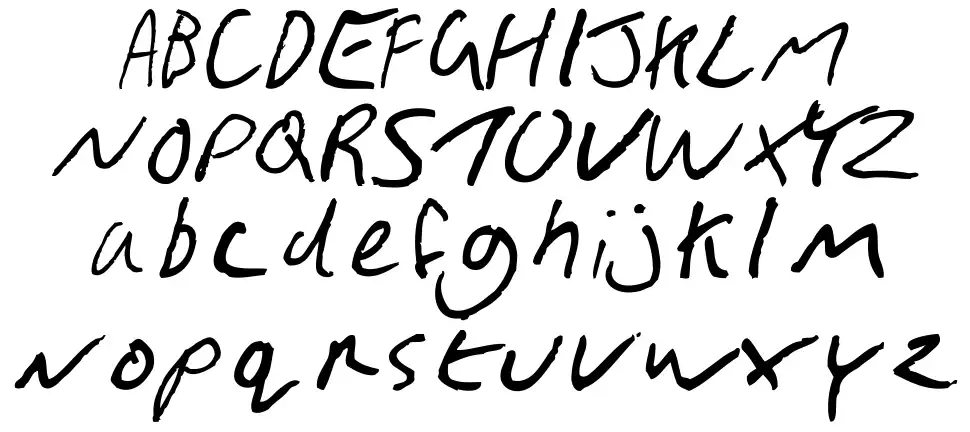 Gimp Scribble Font By Leigh Ericksen FontRiver