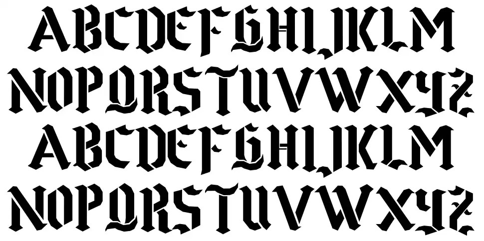 Goth Stencil Font By Juan Casco FontRiver