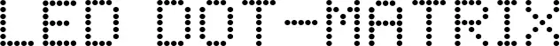 LED Dot Matrix Font By Krafti Lab FontRiver