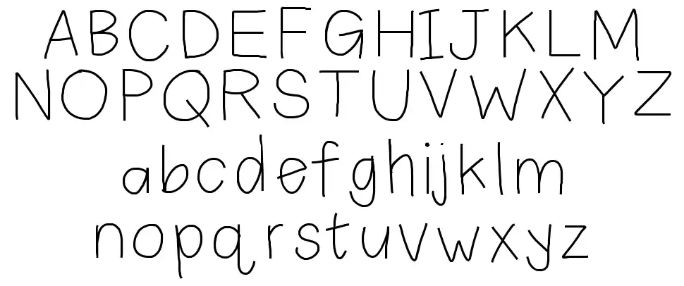 Plain Print Font By Katherine FontRiver Plain Print Font By Katherine FontRiver