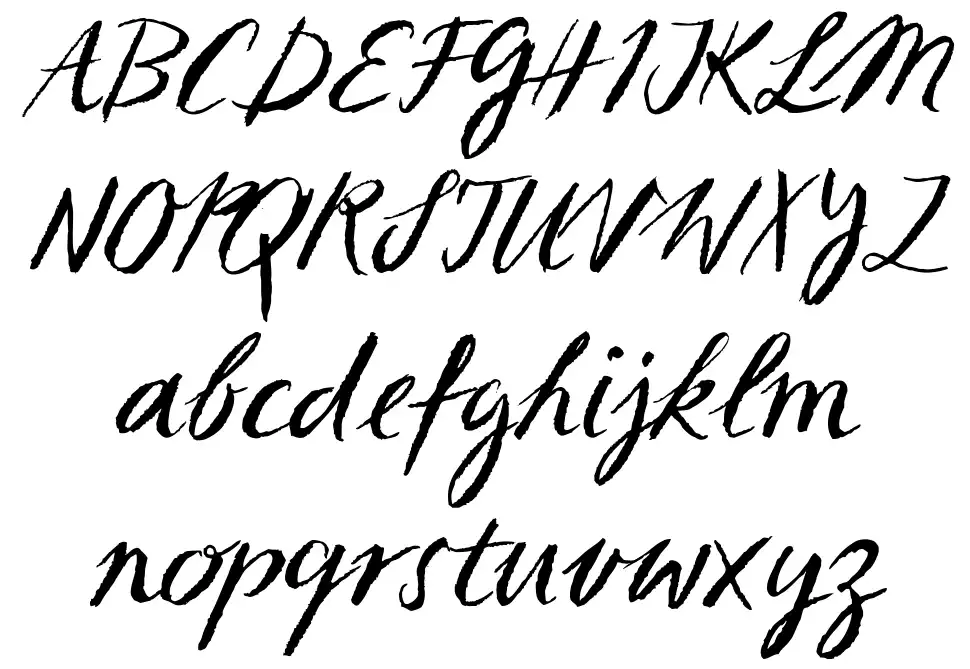 Sketch Script Font By Letters Numbers FontRiver