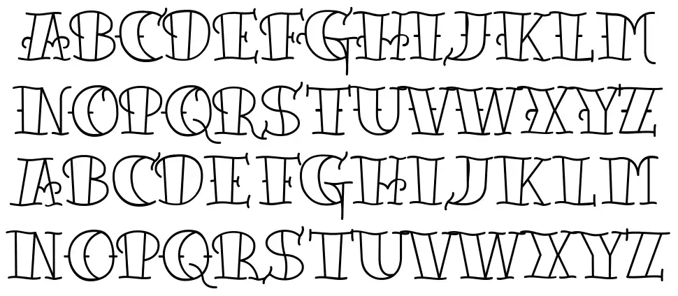 Tattoo Lettering Font By Gaut Fonts FontRiver
