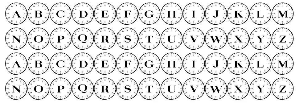 101! Compass font by Nght Place | FontRiver