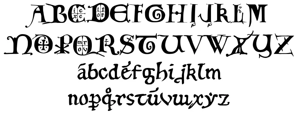 12th c. Fancy Caps font by John H. Schmidt | FontRiver