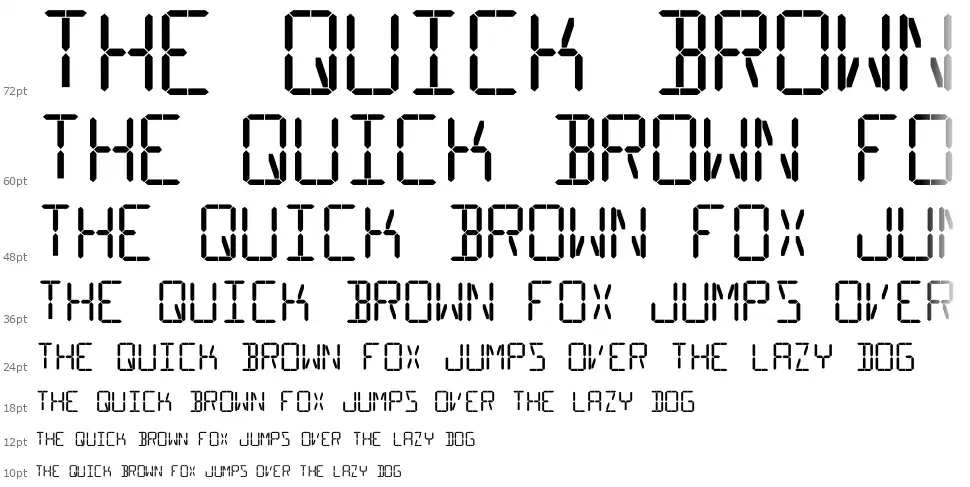 16 Segments font by Thor Christopher Arisland | FontRiver