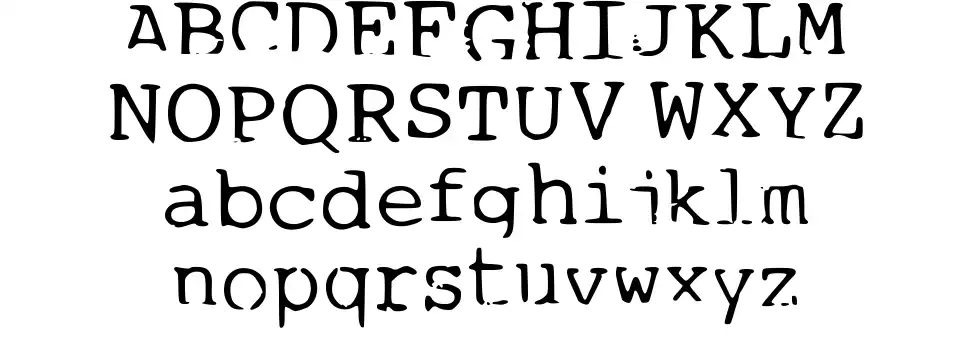 1980s Writer font by Johnny Face | FontRiver