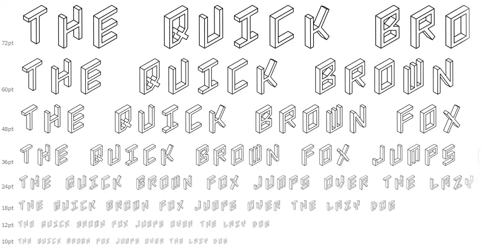 3D Isometric font by GGBot | FontRiver