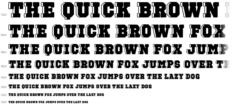 3D Sports Bar font by Woodcutter | FontRiver