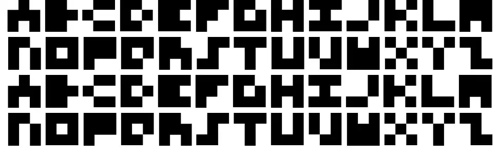 3x3 Font for Nerds font by Norwegian Ink / Design for Dough | FontRiver