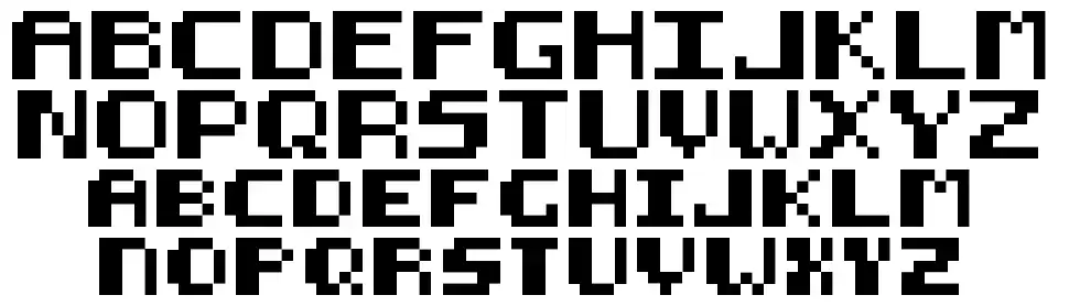8-bit HUD font by Seba Perez | FontRiver
