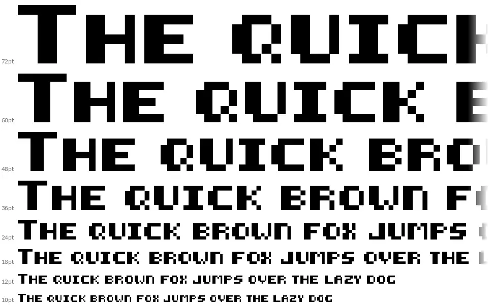 8-bit HUD font by Seba Perez | FontRiver