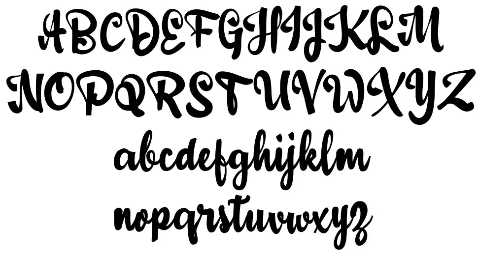 Fuente A Adulsa Script diseñada por wep