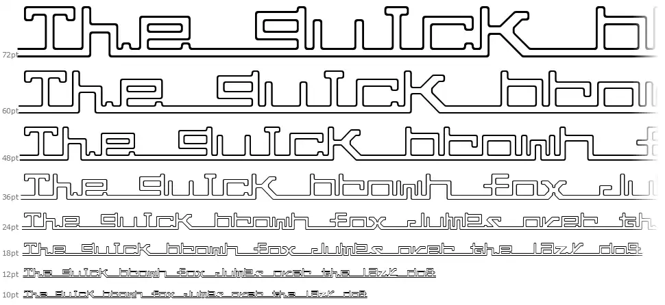 ABC, pipe font by Inoue Yoshikazu | FontRiver