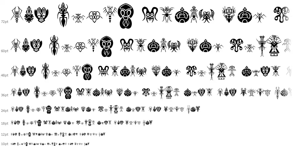 Abstract Alien Symbols font by Jonathan S. Harris | FontRiver