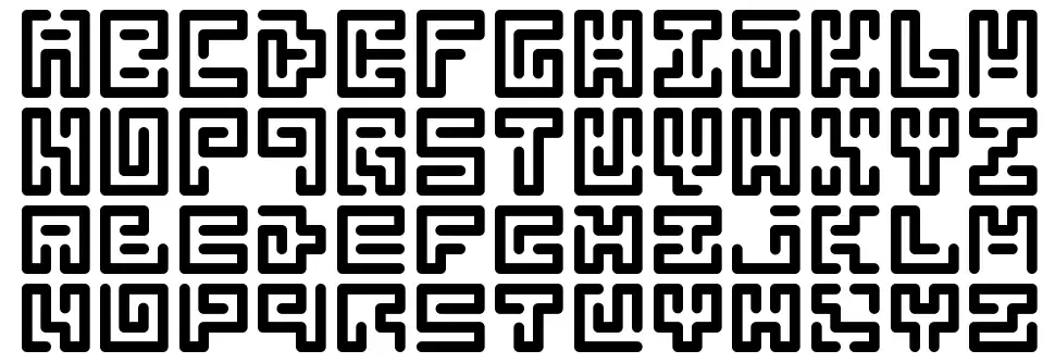 Abstract Labyrinth Rounded font by Jay Cobs | FontRiver