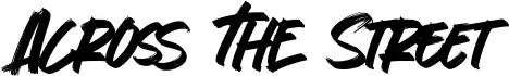 Across The Street font by Gassstype | FontRiver