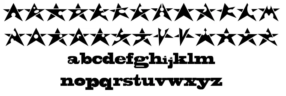 Adrian Stars Schriftart zum kostenlosen Download