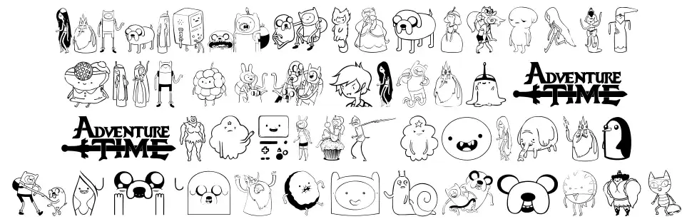Adventure Time font by Woodcutter - FontRiver