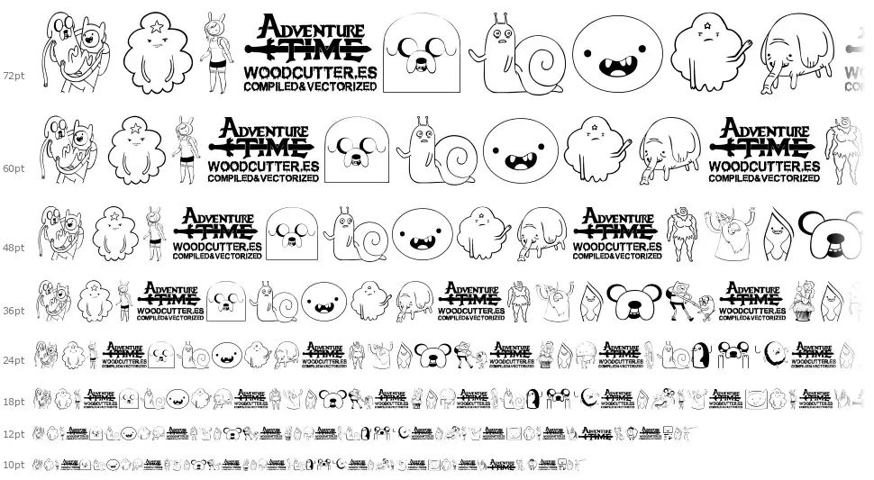 Adventure Time font by Woodcutter | FontRiver
