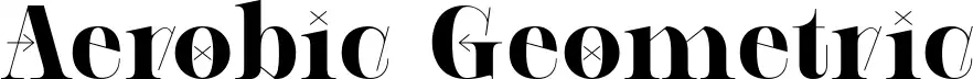 Aerobic Geometric font by 177Studio | FontRiver