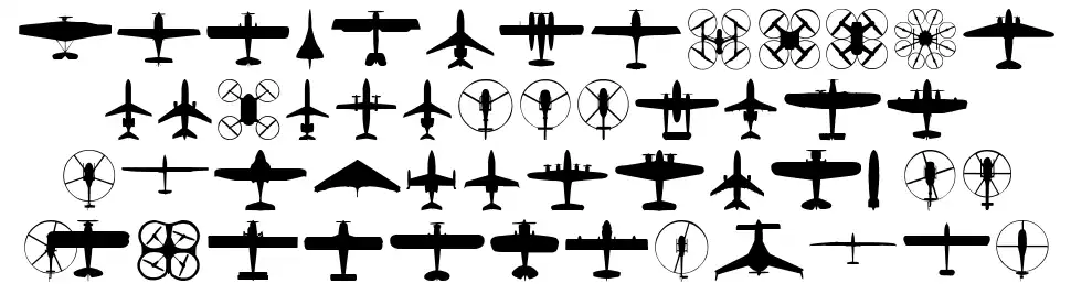 Aircraft Identification font by Ric Stephens | FontRiver