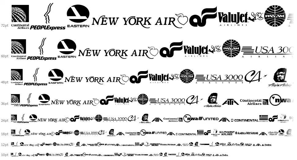 Airline Logos And Fonts