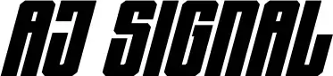 AJ Signal font by Linecreative | FontRiver
