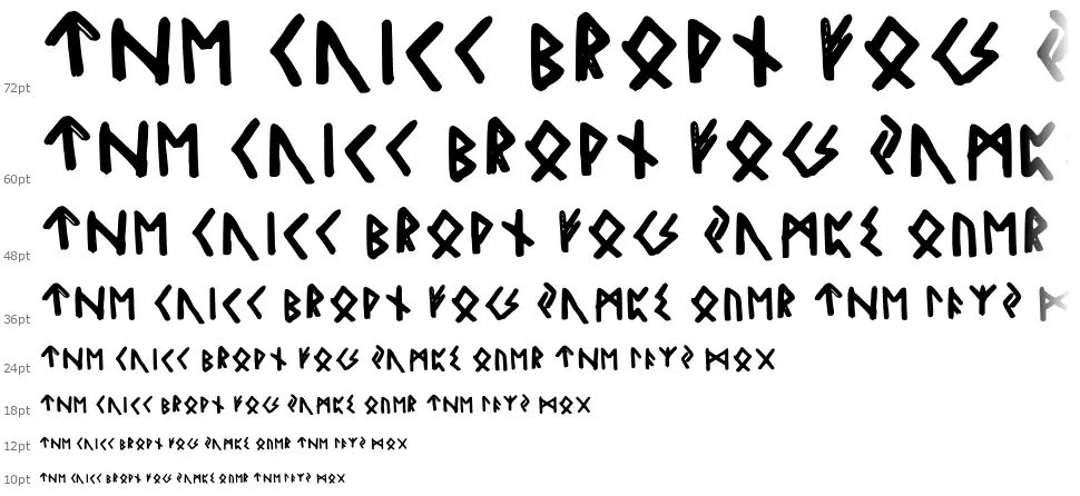 Alfabeto Vichingo font by Zoe Zac | FontRiver