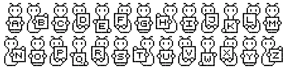 Alien ABC font by Jelloween | FontRiver