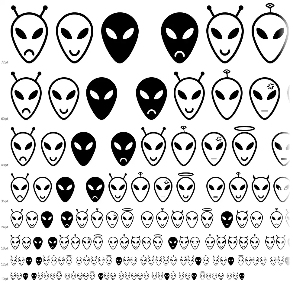 Alien Faces ST font by Southype | FontRiver