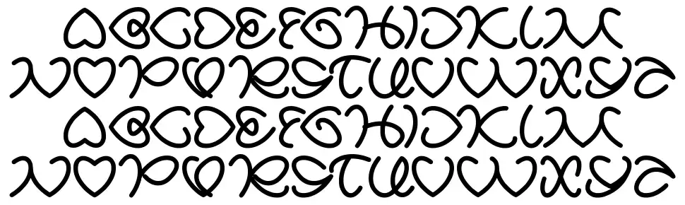 All About Love font by weknow | FontRiver