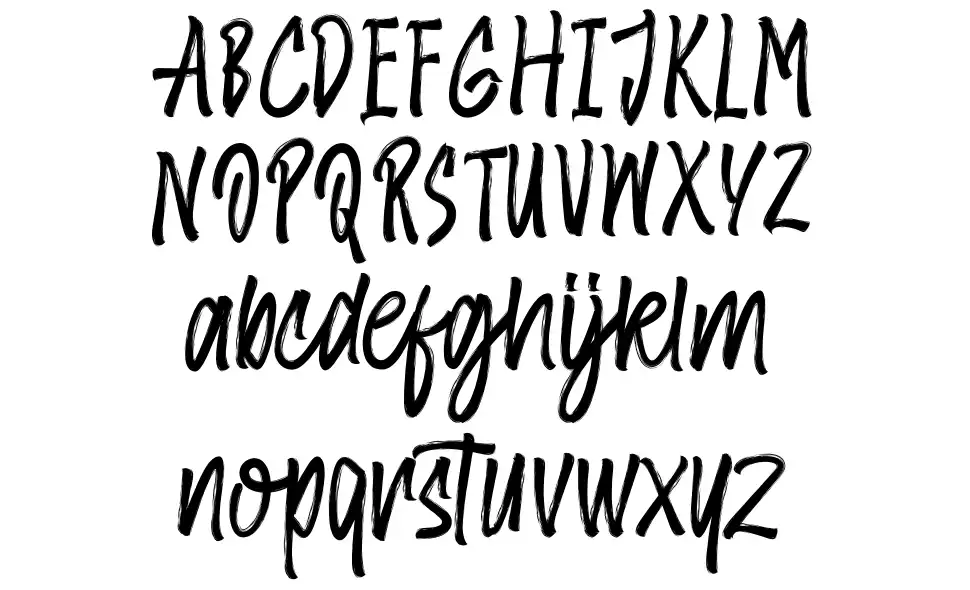 Scarica il Carattere Amster Brush disegnato da ToniStudio