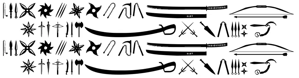 Ancient Weapons font by Ding Bang | FontRiver