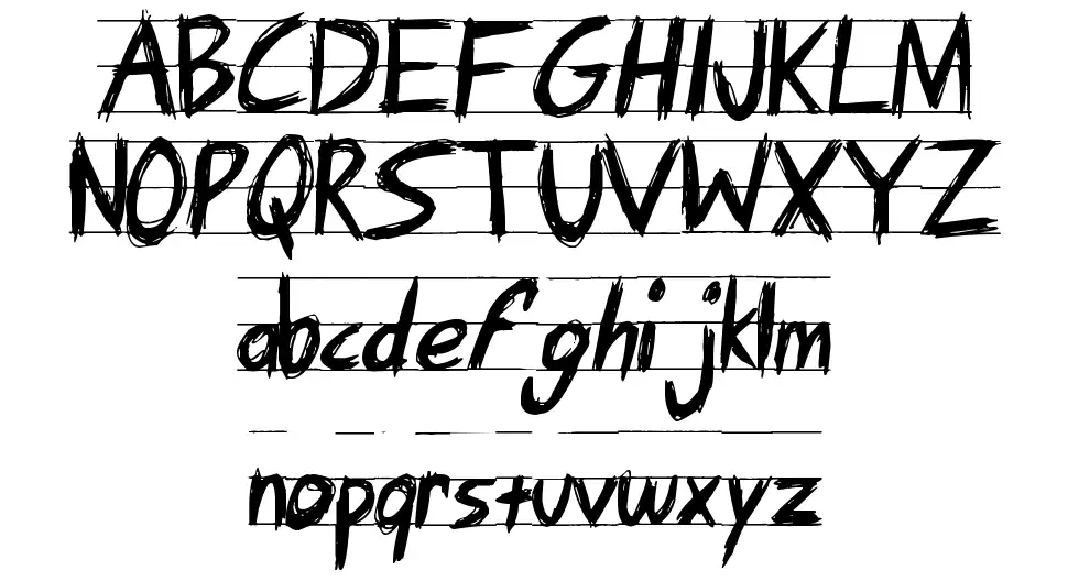 Angry Letter font by Jayde Garrow | FontRiver