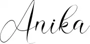 Anika font by Nabila - FontRiver