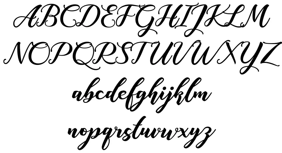 Anisha font by Herlan | FontRiver