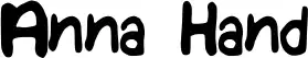 Anna Hand font by Anna | FontRiver