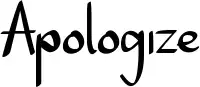 Apologize font by Pinisiart | FontRiver
