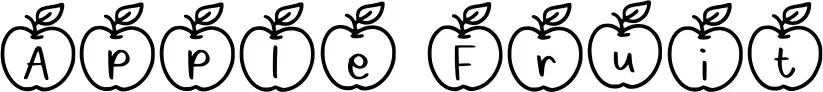 Apple Fruit font by Aisyah | FontRiver