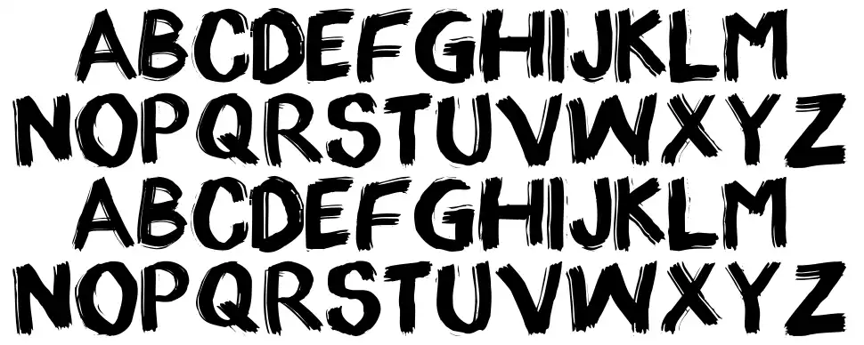 Fuente appo paint diseñada por Grafito Design