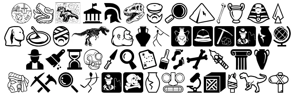 Archeology font by Woodcutter | FontRiver