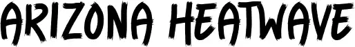 Arizona Heatwave font by Jonathan S. Harris | FontRiver