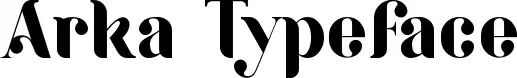 Arka Typeface font by ikiiko type | FontRiver