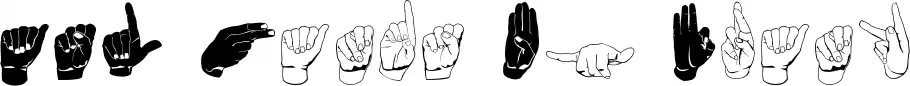 Free American Sign Language Fonts