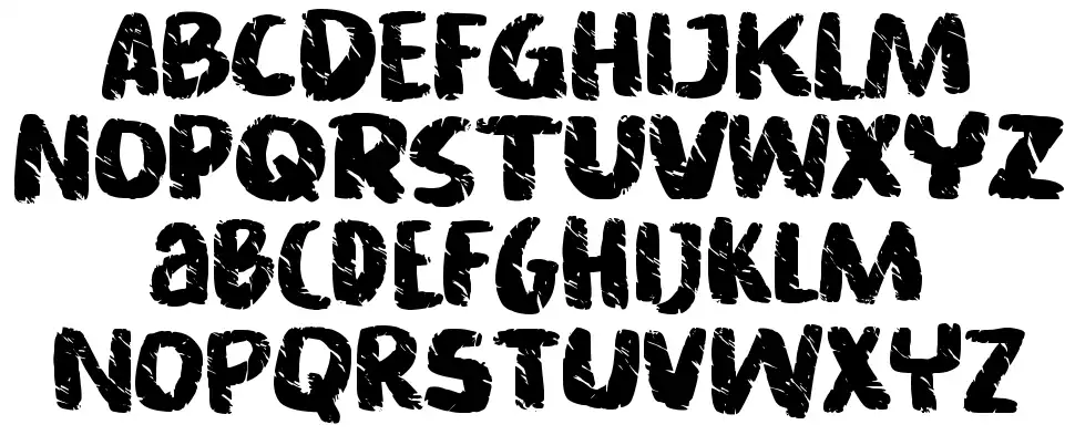 Asphalt crack font by Gassstype | FontRiver