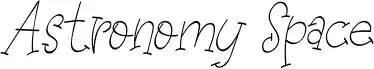 Fuente Astronomy Space diseñada por Qaratype2