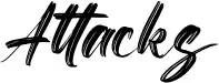 Attacks font by FatmaStudio | FontRiver