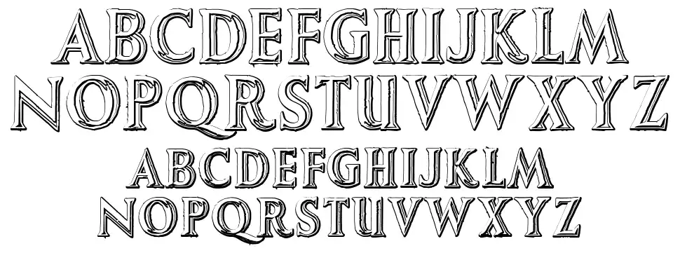 Augustus Beveled font by Intellecta Design | FontRiver