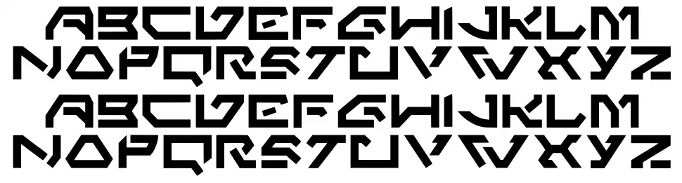 Scarica il Carattere Aurebesh English disegnato da StormtrooperOnWeekends